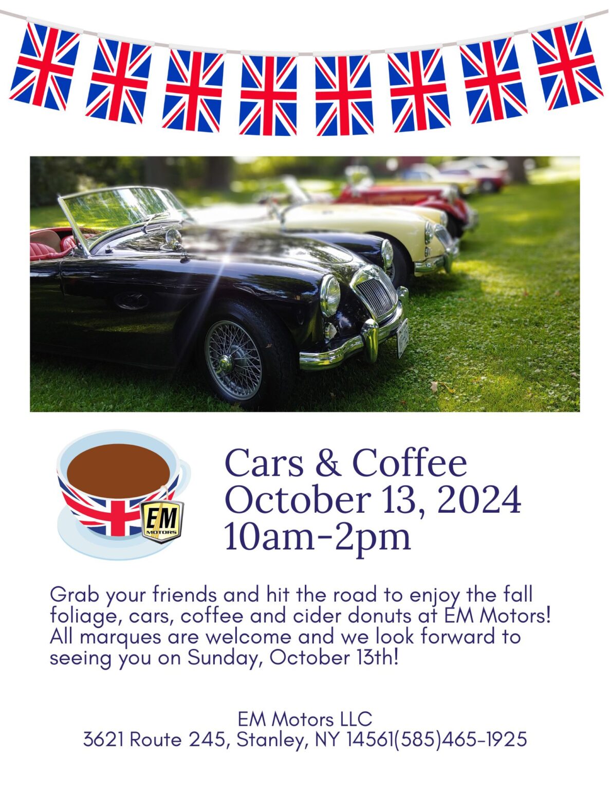 Cars & Coffee at EM Motors